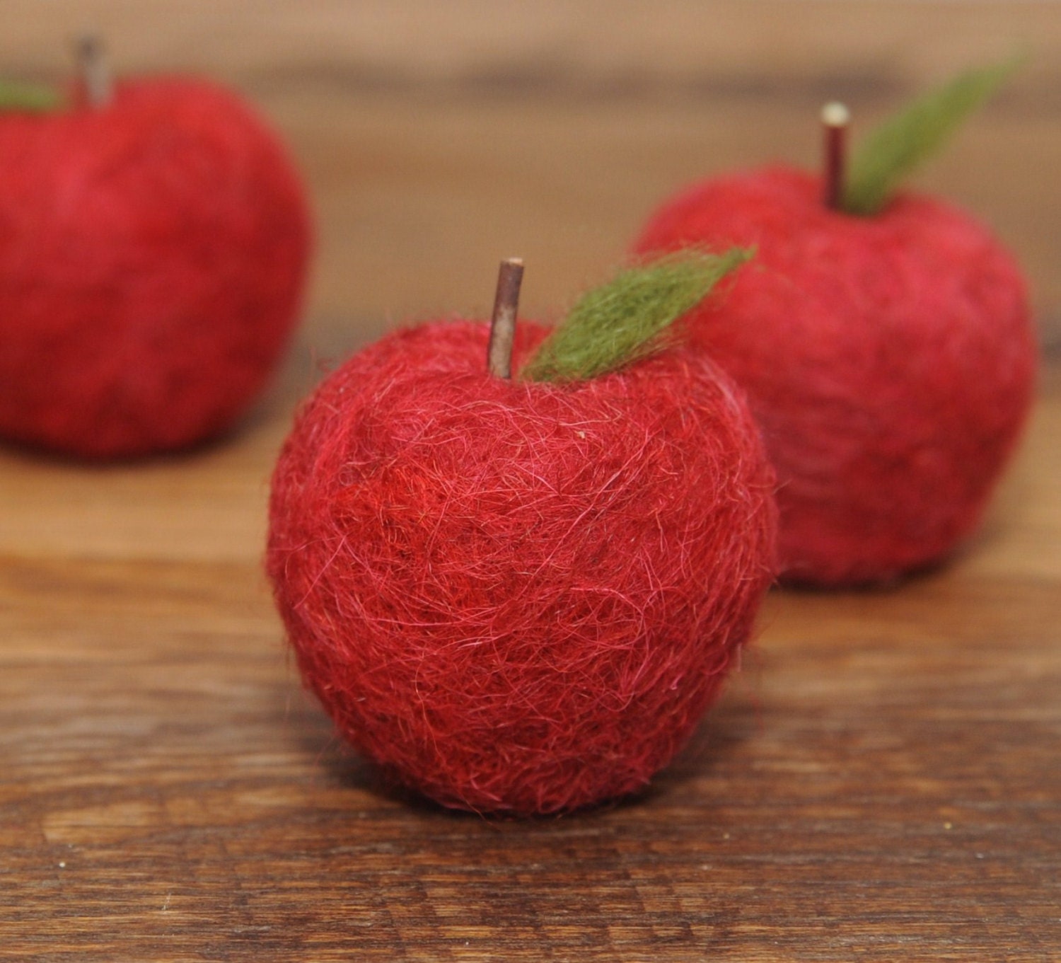 Needle Felted Wool Felted Apple