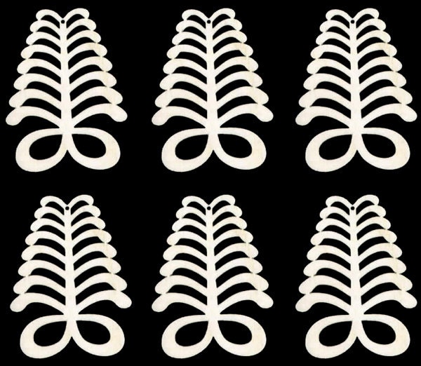 Africa Adinkra AYA symbol of endurance Natural Craft Wood