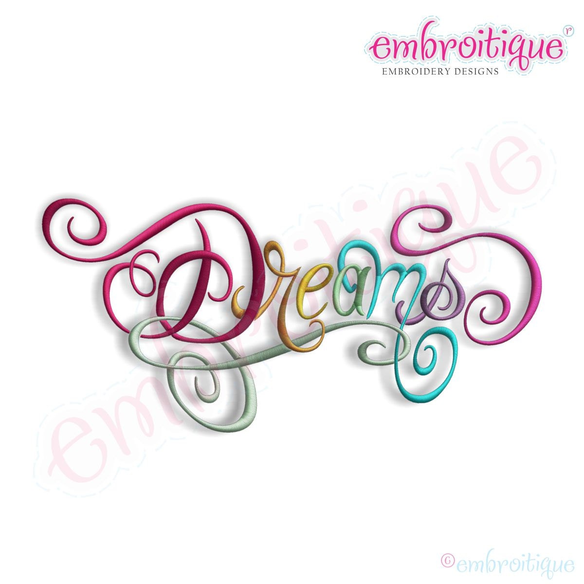Dream and Dreams Calligraphy Script Design Set Instant Email