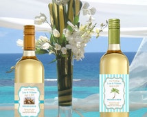 Popular items for beach wine labels on Etsy