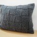 Woven Grey Felt Cushion Cover Lumbar Decorative Pillow