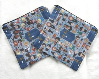 Doctors on One Side, Companions on the Other Side Doctor Who Fabric ...