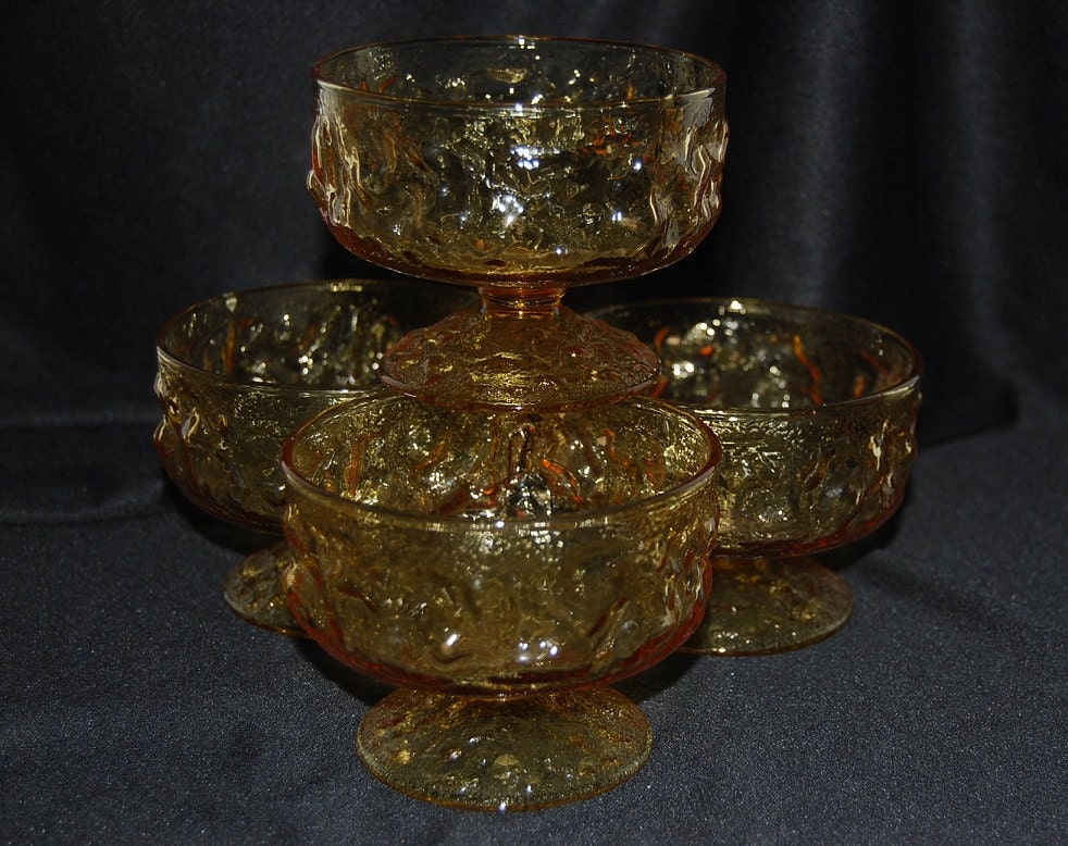 Anchor Hocking Milano Lido Amber Dessert Dishes – Haute Juice