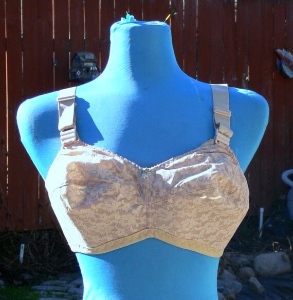 nude bra size 36ee by grannyclosetjunk on Etsy