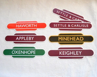 Popular items for train station sign on Etsy