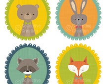 Unique woodland clip art related items | Etsy