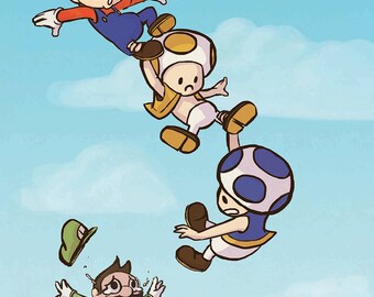 Popular items for mario toad on Etsy