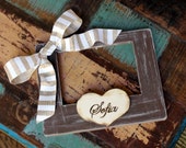 Items similar to Personalized Child or Dog Frame Shabby Chic Decor ...