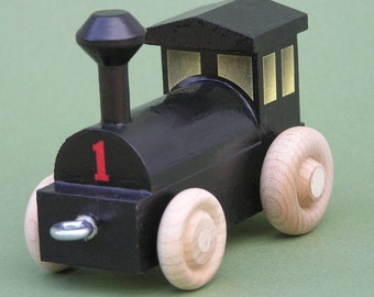 Red Big Boy Wooden Toy Locomotive