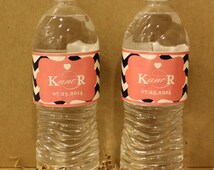 Popular items for chevron water bottle labels on Etsy