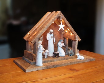 Nativity Manger Cradle for Willow Tree by SilverHollyLLC on Etsy