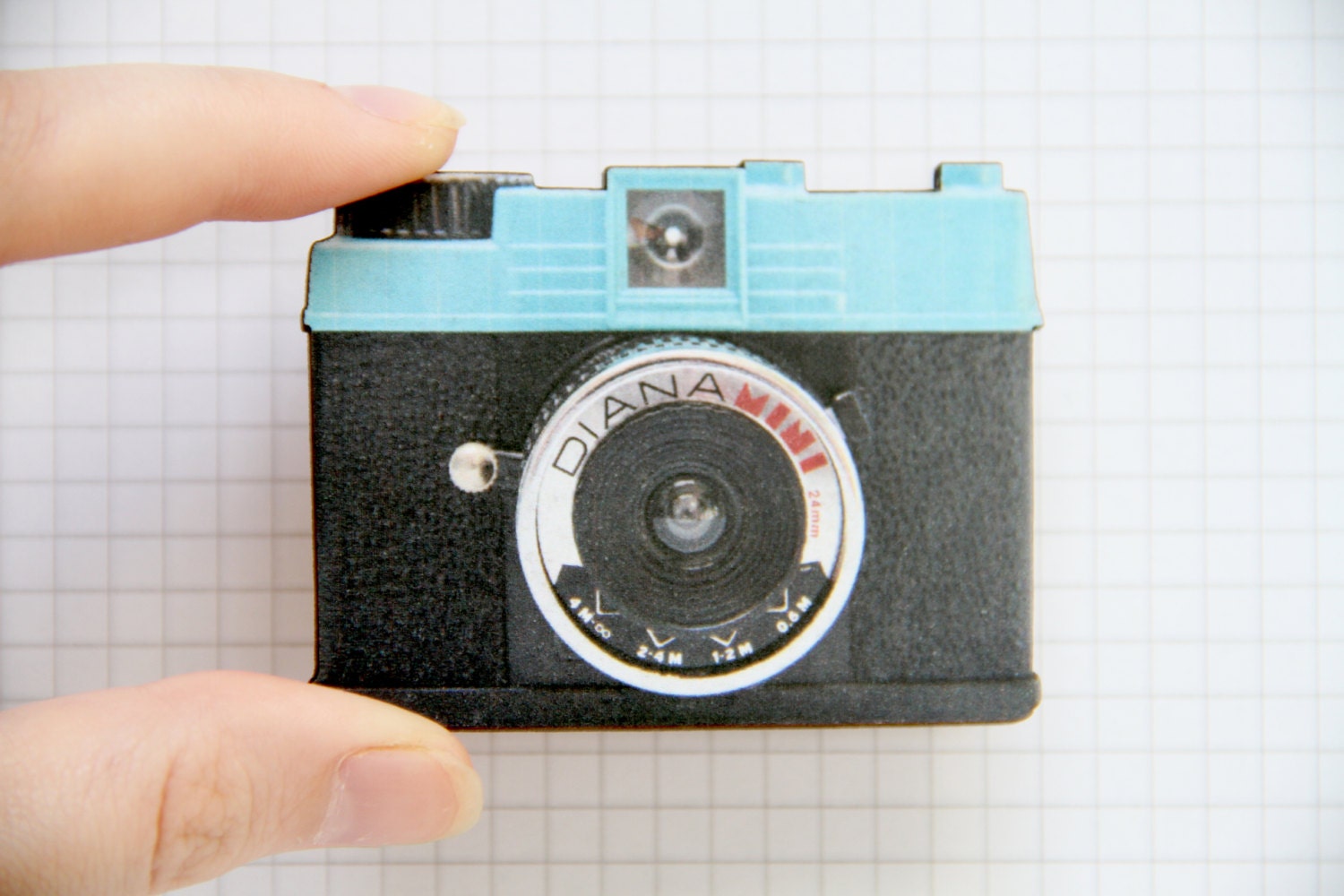 Diana Mini Camera Brooch by ladybirdlikes on Etsy