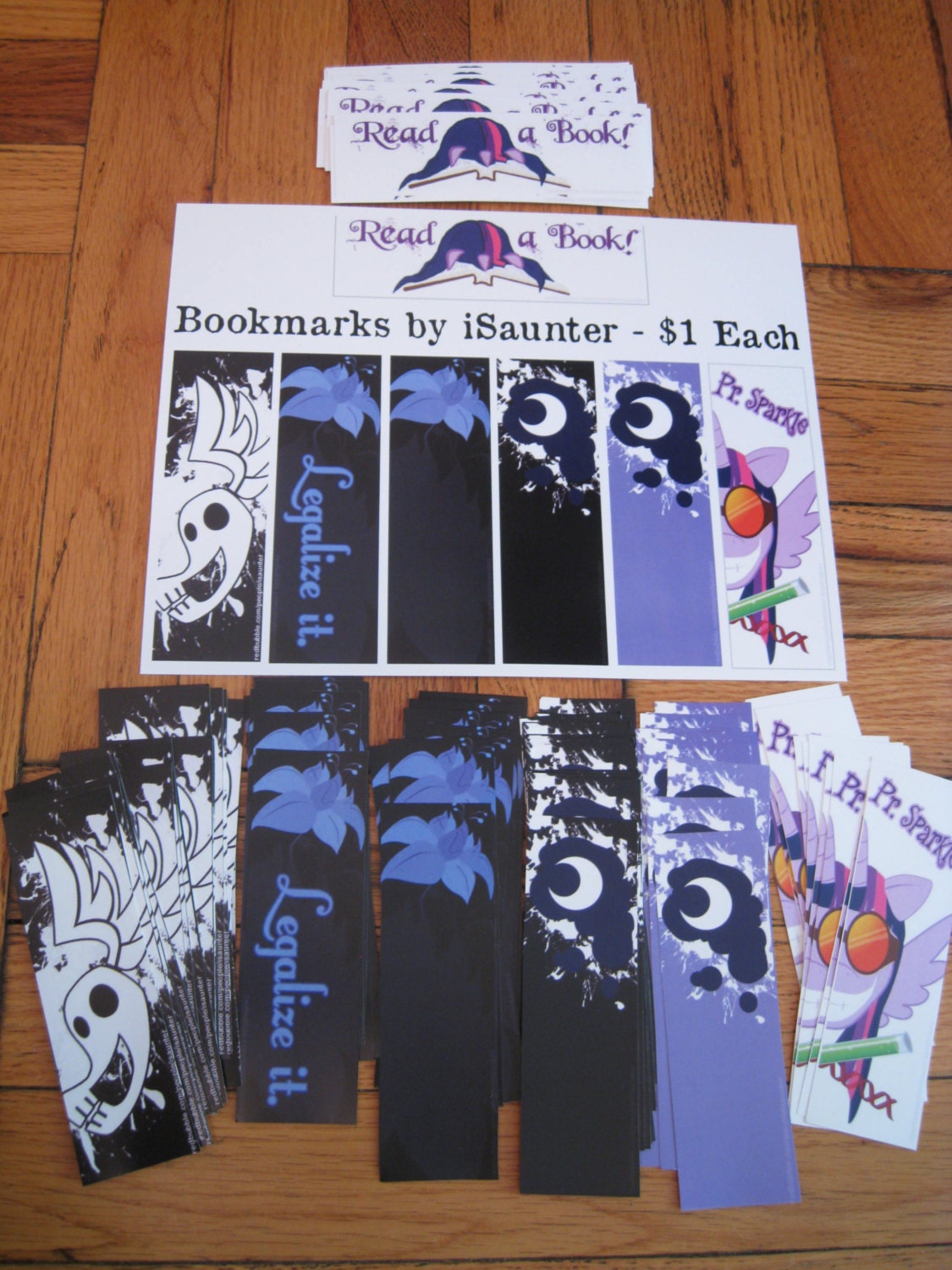 Bookmarks of My Little Pony Inspired Original Designs: