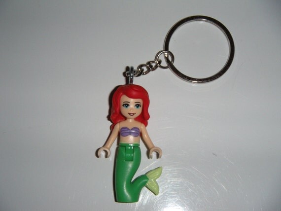 LEGO R Disney Princess Ariel custom keychain 41050 key