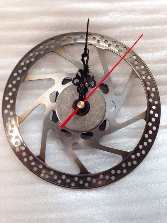 Repurposed Bike Disc Rotor clock by GearsUpDesigns on Etsy