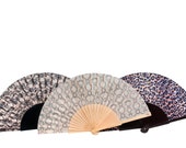 Designer hand fans by FANCYHandFans on Etsy