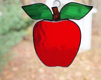 Popular items for stained glass apples on Etsy