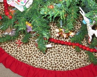 Animal tree skirt | Etsy
