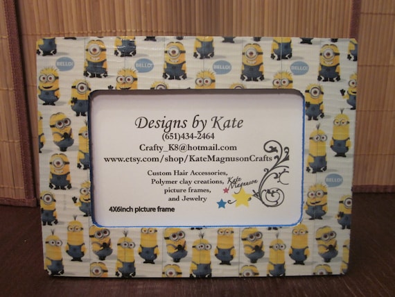 Items similar to Handmade Minion Picture Frame on Etsy