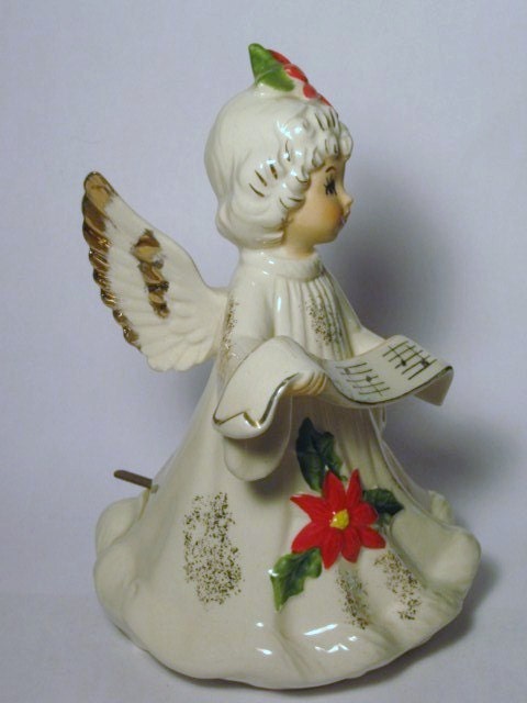 Vintage Christmas Lefton Angel Music Box by BrilbunnySelections