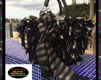 Funky Fringe HandbagBright Mixed ColorsUpcycledCustom