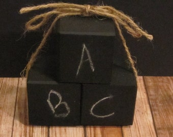 Abc blocks | Etsy