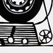 Classic Cassette Tape Art original linocut by TheInkeryStore