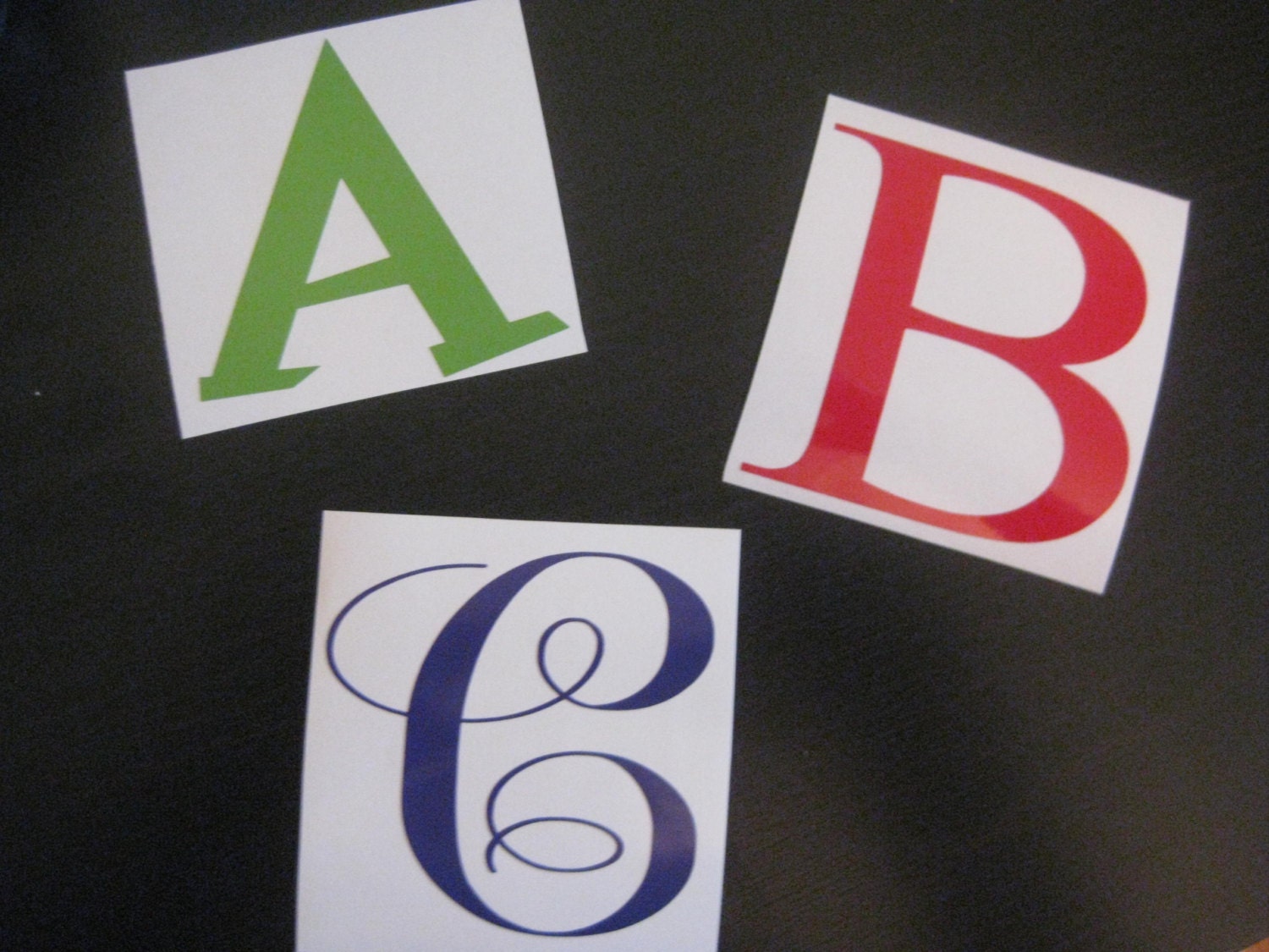 Single Letter Monogram Decal Monogram Decal One Letter