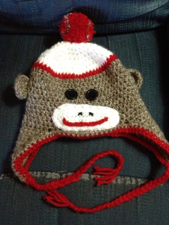 Items similar to Sock Monkey Hat on Etsy
