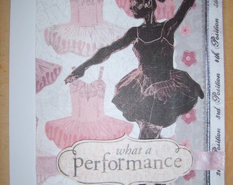 Dance recital card | Etsy