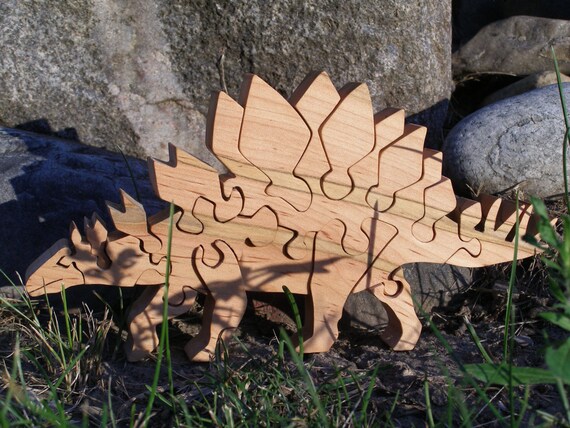 Wooden Stegosaurus Puzzle
