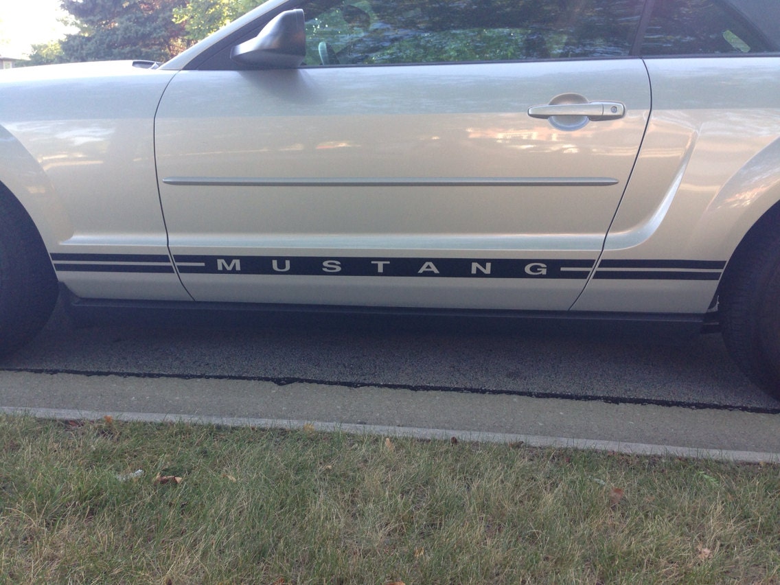 Ford Mustang Rocker Panel Stripes Door Decal Vinyl Sticker All