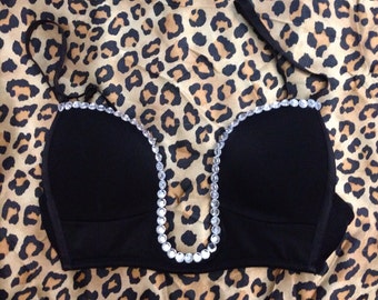 Rhinestone bra