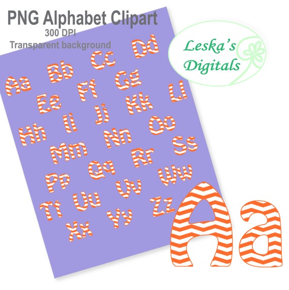 Orange digital chevron alphabet letters made by DigitalWork
