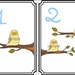 number wall cards bird theme preschool toddler pretty