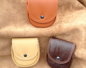 Large leather pouch | Etsy