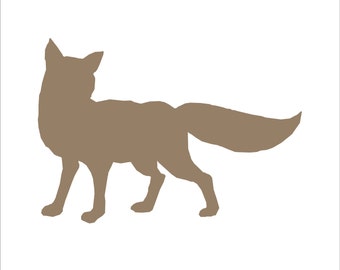 Fox stencil | Etsy