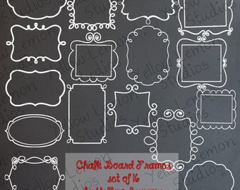 Square frame clipart | Etsy
