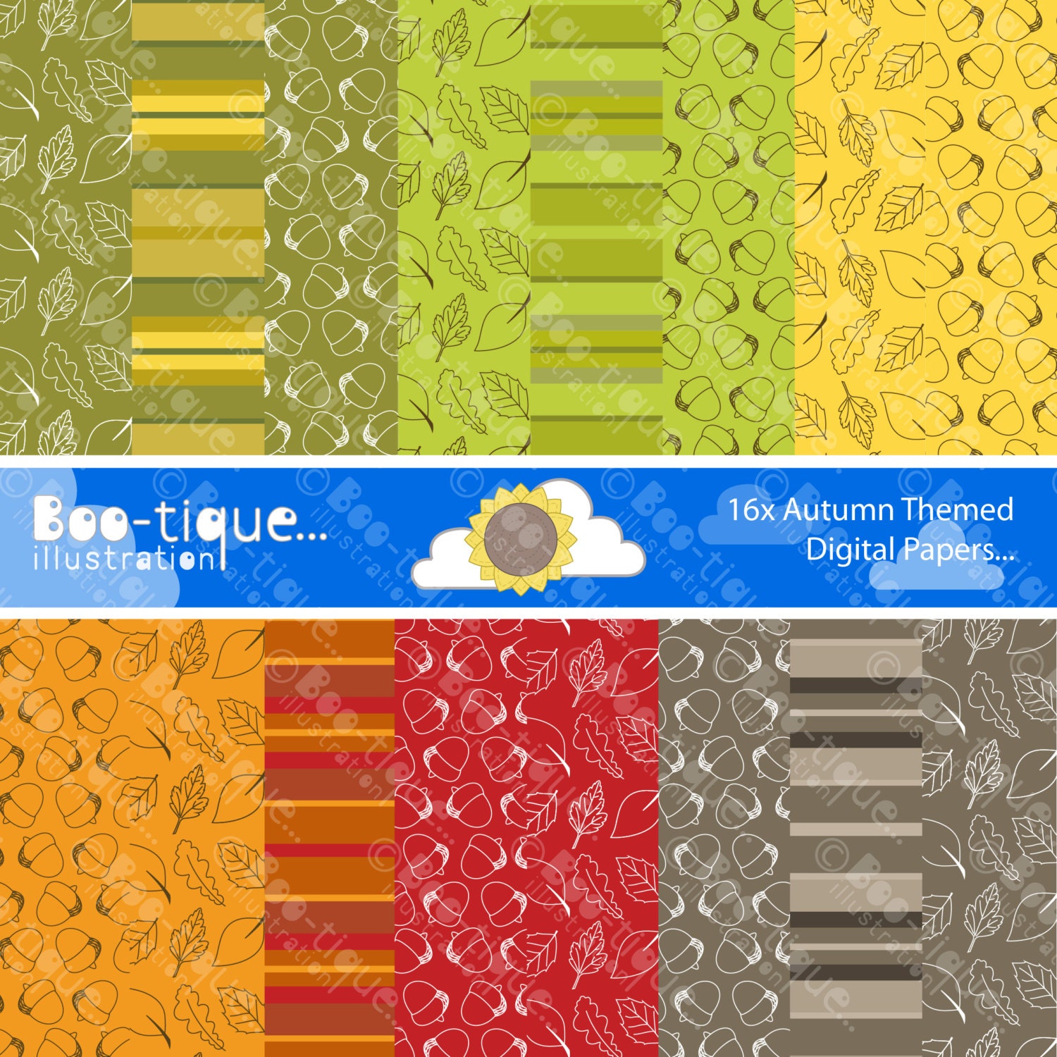 Autumn Digital Paper Instant Download. JPEG files. Autumn Scrapbooking ...