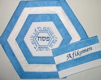 Afikomen bag with running Matzah for Passover by StitchesbySue