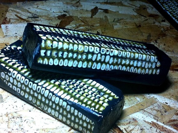 Items similar to Corn Cob Knife and Tool Handle Block - Stabilized on Etsy
