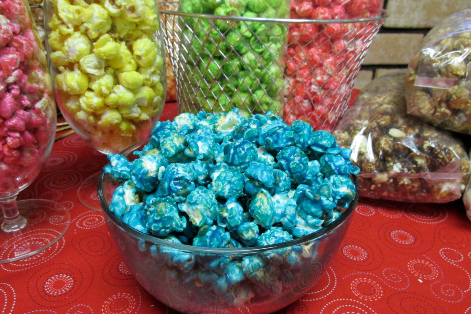 Gourmet Blue Raspberry flavored Popcorn 6 by WhatsPoppinPopcorn