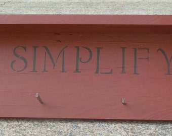 Primitive peg rack | Etsy