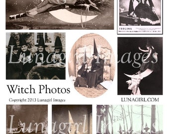 VINTAGE HALLOWEEN digital collage sheet vintage images