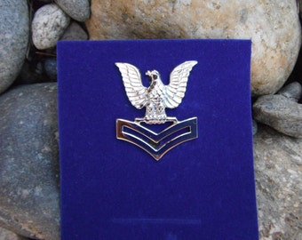 US Naval Silver Eagle Pin