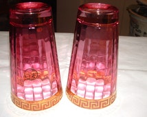 Popular items for pink glassware on Etsy