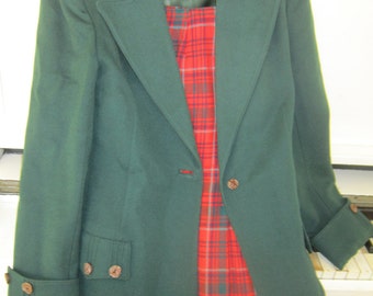 Popular items for green wool jacket on Etsy