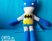 Soft, Stuffed, Batman Ragdoll - Super Hero, Plush, Toy, Rag, Doll, Bat ...