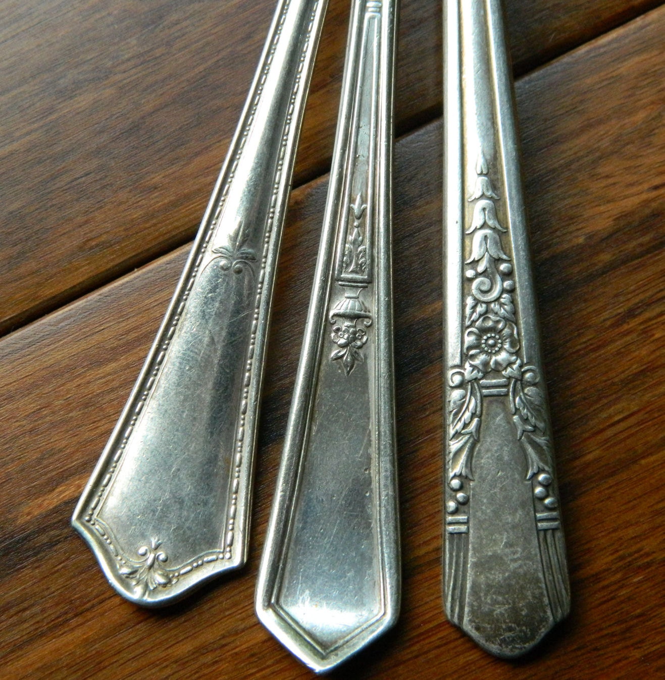 3 Vintage Silverplated Teaspoons with Delicate Designs Perfect for ...