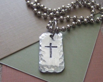 Handstamped Scripture Necklace Isaiah 41:10 by BraceletsbyLinda